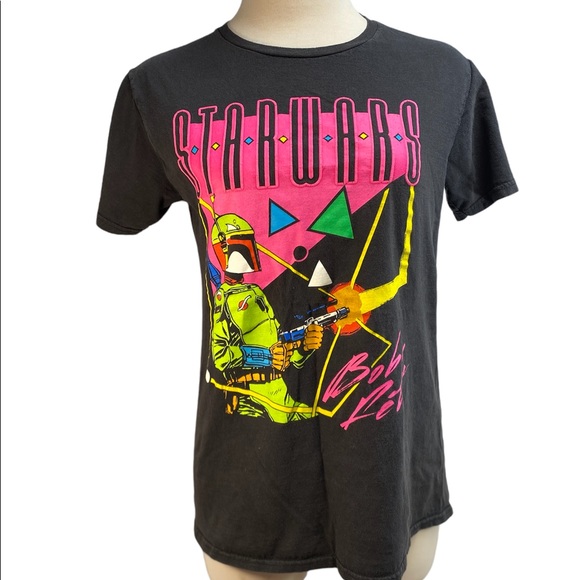 Fifth Sun | Tops | Stars Wars Retro 8s Neon Boba Fett By Fifth Sun Tee ...
